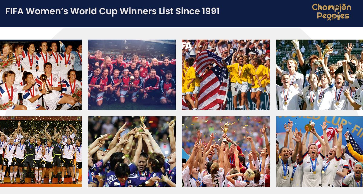 FIFA Women’s World Cup Winners List Since 1991 - ChampionPeoples